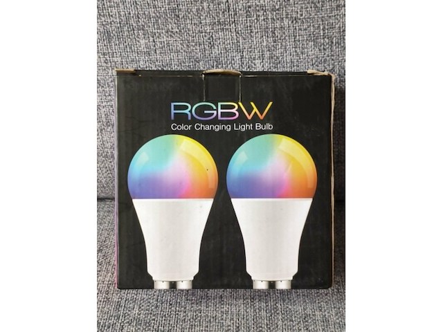 2 RGBW LED sijalice (model EU 5G ILC RGB WARM 12W E27)