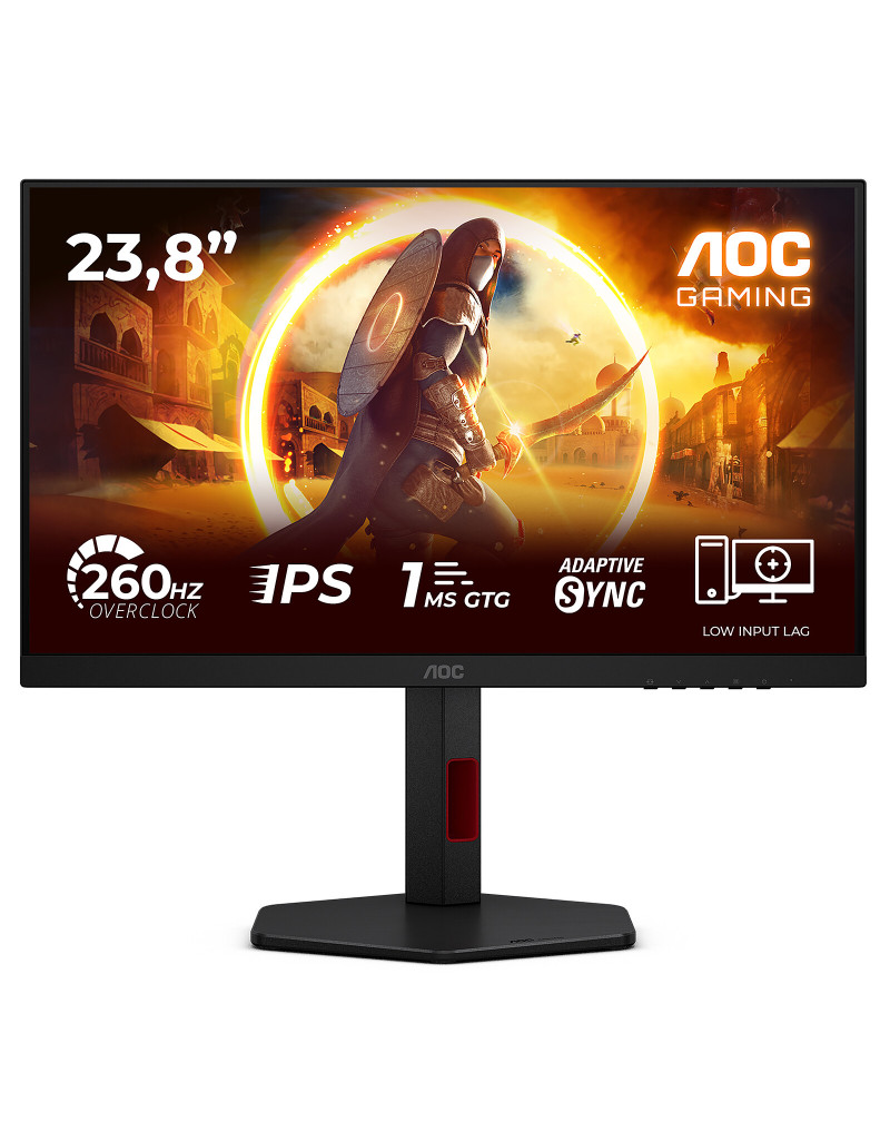 AOC 23.8" 24G4ZR FHD 1920x1080 IPS 260 Hz gaming monitor