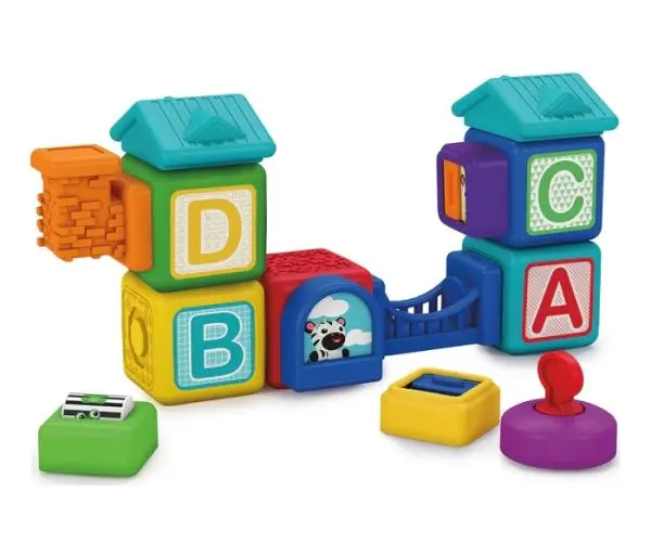 Kids II Edukativna igračka za bebe Bridge & Learn Magnetic Blocks 12818, Baby Einstein, Šarena