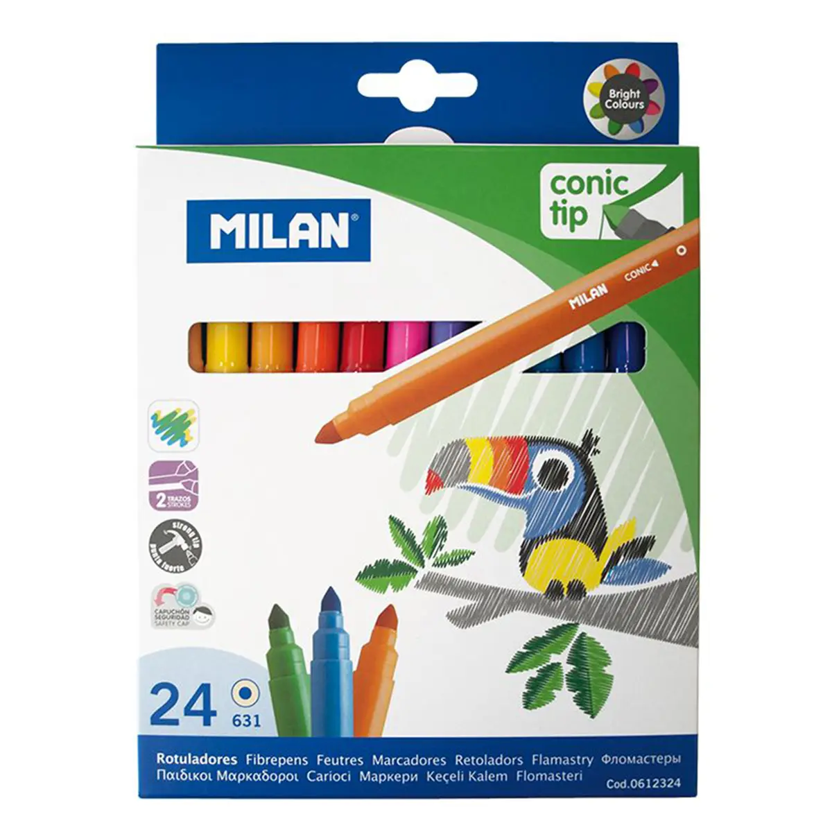 Milan Factis Flomaster 24/1 612324 conic