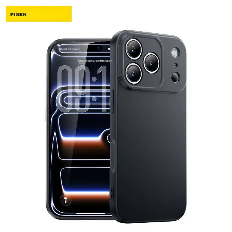 Pisen Maska za mobilni telefon iPhone 17 Pro, Crna
