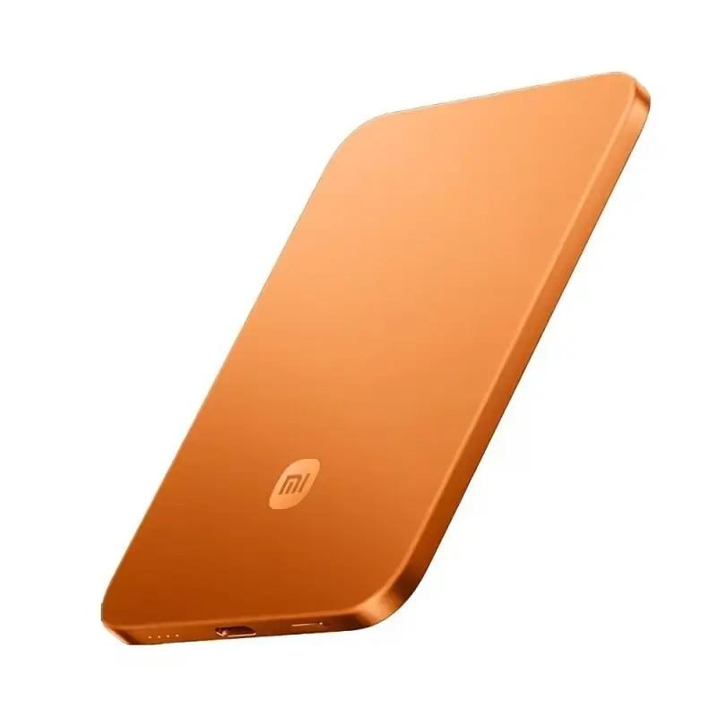 Xiaomi Eksterna baterija UltraThin Magnetic, 5000 mAh, 15 W, Narandžasta
