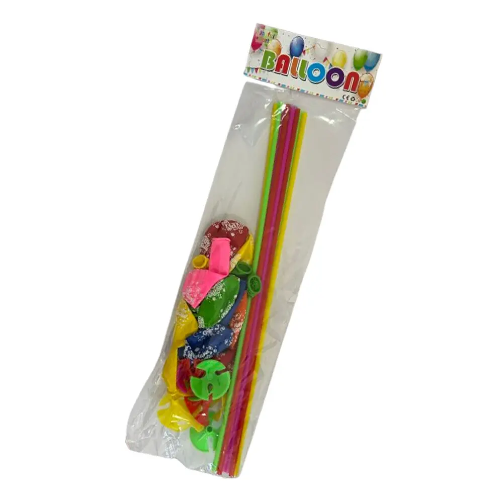 Baloni sa plastičnim držačem, 10/1, Šareni