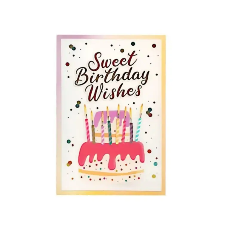 Dexy Co Cestitke Čestitka 3D Hoorey Sweet Birthday Wishes