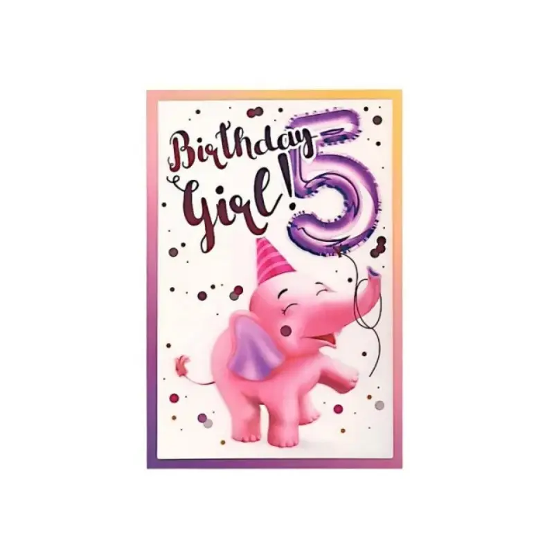 Dexy Co Cestitke Čestitka 3D Hoorey Birthday Girl 5