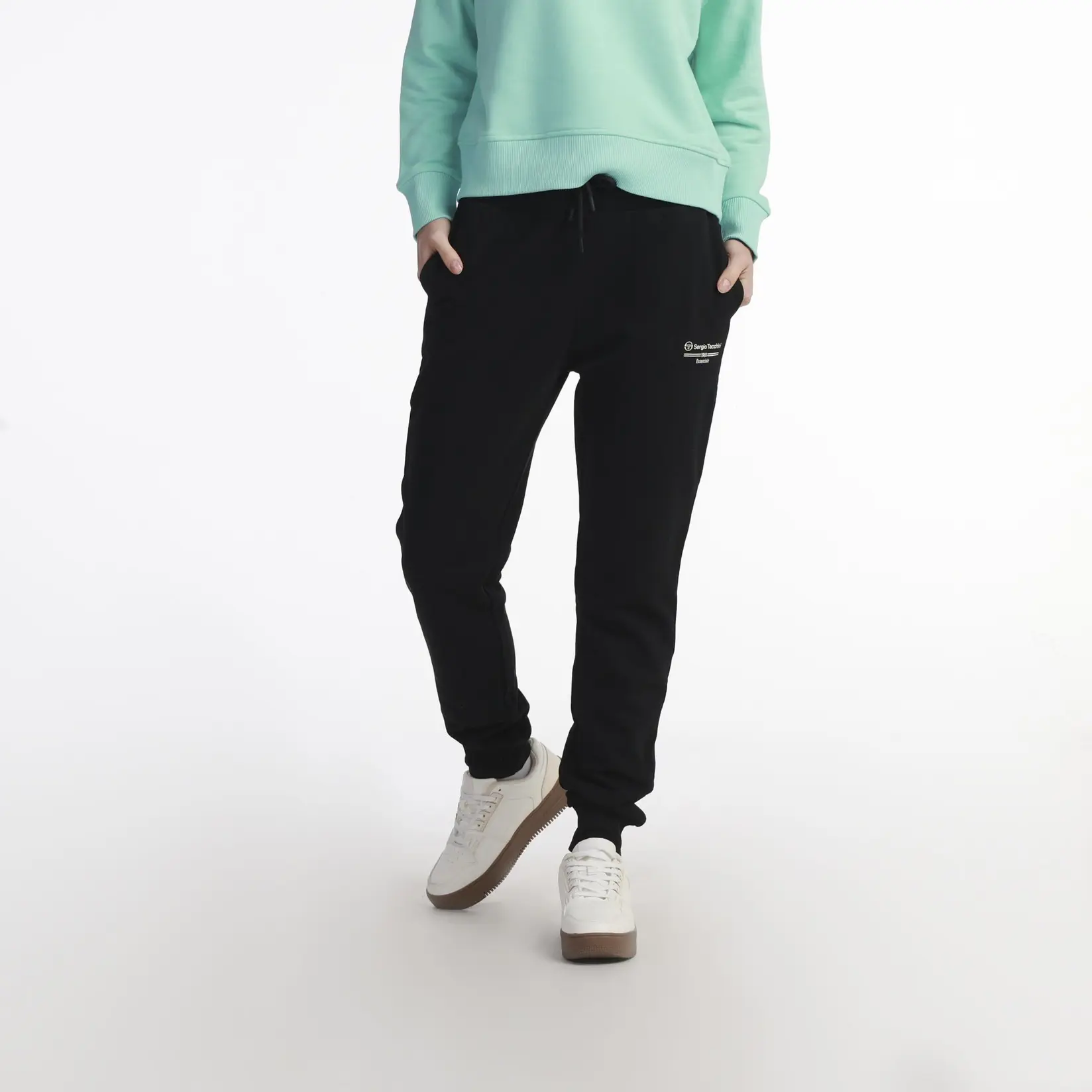 Sergio Tacchini Ženski donji deo trenerke Essential W, Crni
