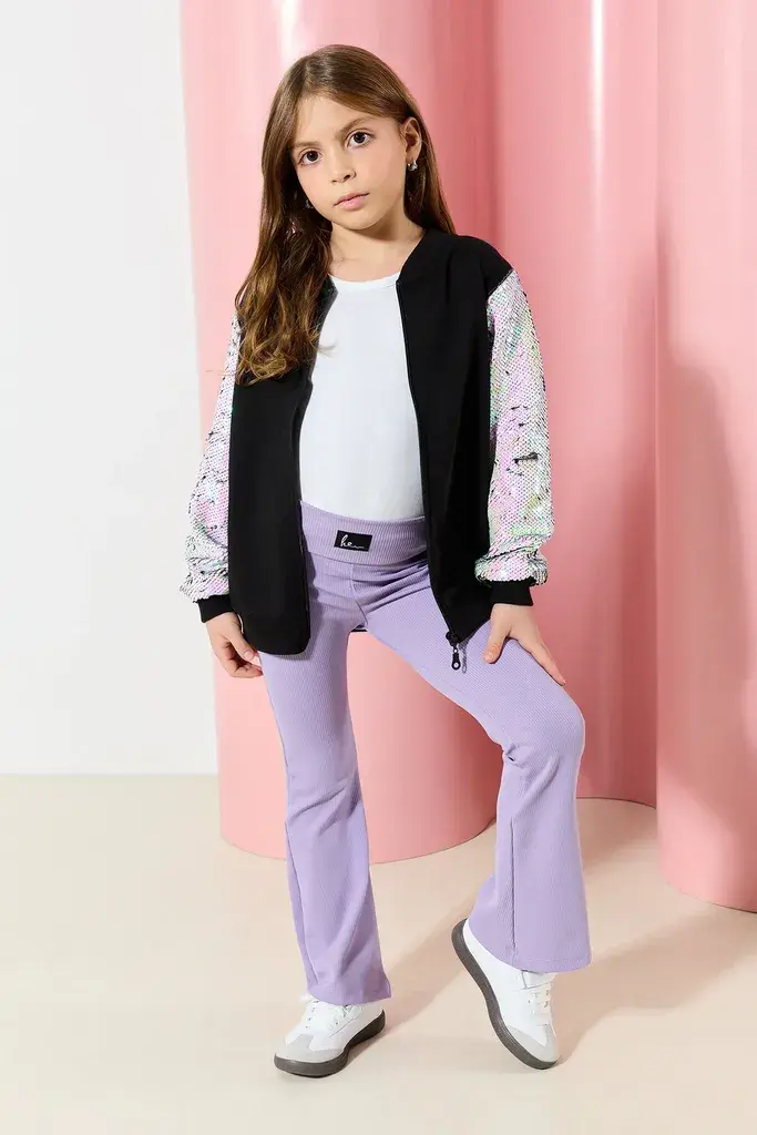 Trendyol Milla dečje pantalone TKDSS24TA00007, Ljubičasta-Purple