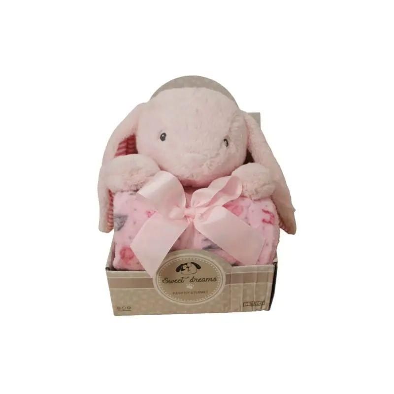 Sweet Dreams Baby Setovi Set za slatke snove za nežne snove, igračka zeka, Rozi