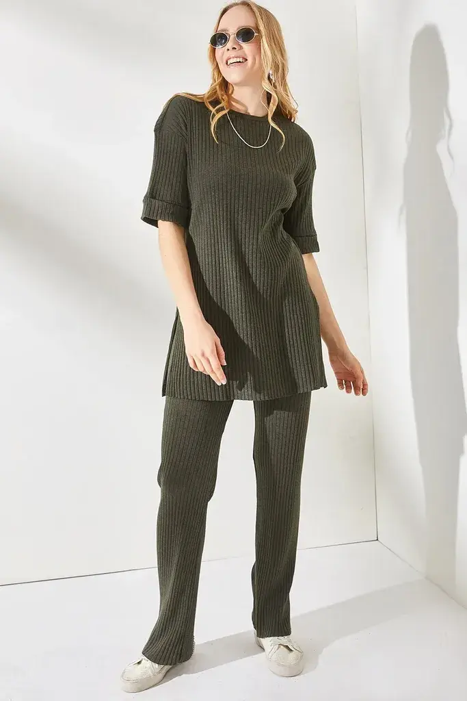 Olalook ženski top TKM-19000191, Khaki-Khaki