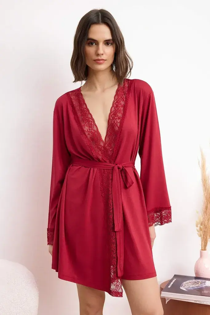 Trendyol Milla Ženski ogrtač Thmss22Sb0006, Bordo