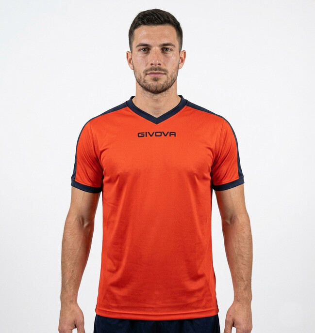 Dres SHIRT REVOLUTION oranžová-čierna 2XL