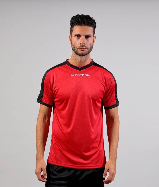Dres SHIRT REVOLUTION červená-čierna 2XL
