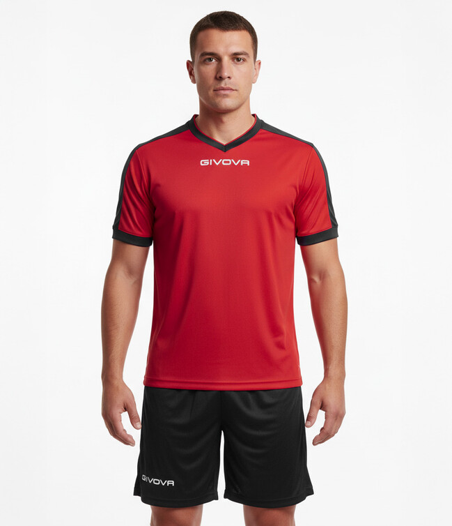 Dres KIT REVOLUTION červená-čierna 2XL