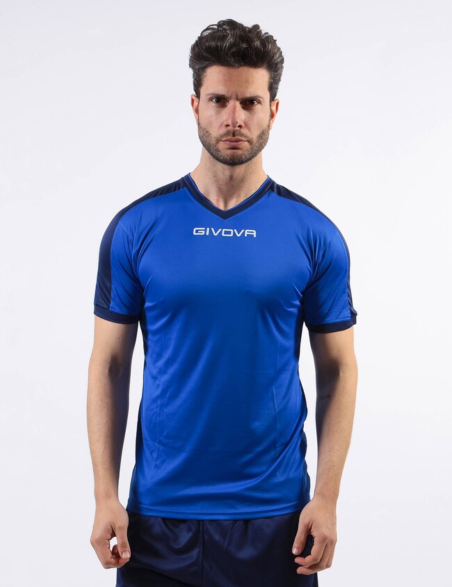 Dres SHIRT REVOLUTION azúrová modrá-modrá 2XS