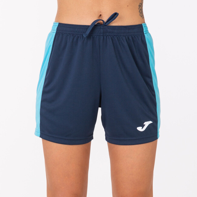Dámske futbalové šortky MAXI SHORT modrá námornícka tyrkysová M