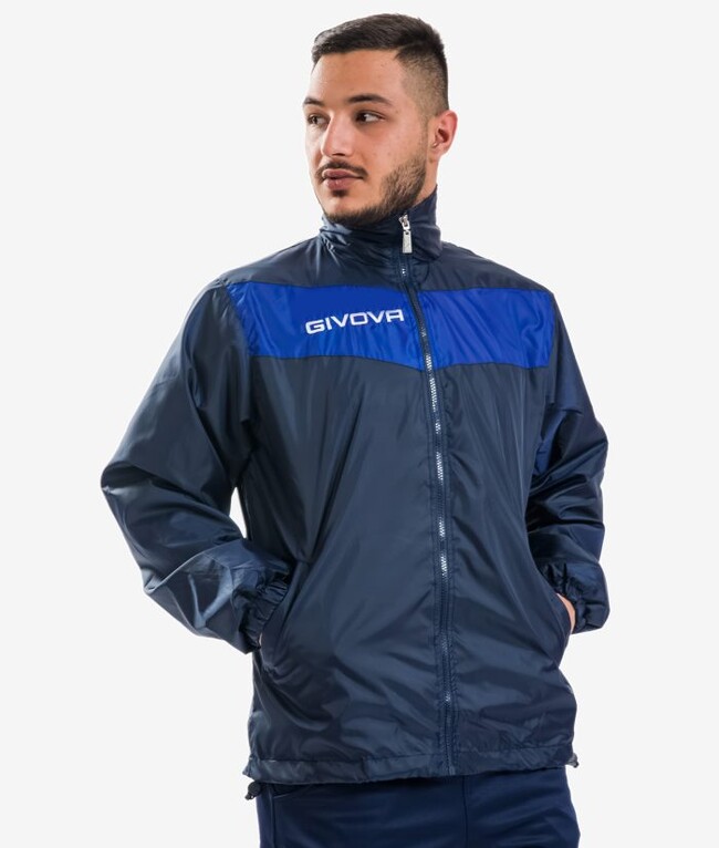 Bunda RAIN SCUDO CON MESH modrá-azúrová modrá S