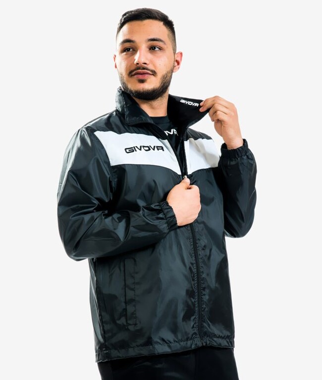 Bunda RAIN SCUDO CON MESH čierna-biela 3XS