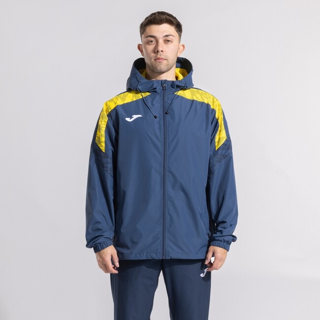 Bunda do dažďa CHAMPIONS VIII RAINCOAT modrá námornícka žltá M