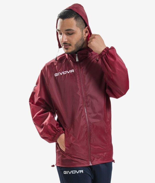 Bunda RAIN BASICO granátová 2XS