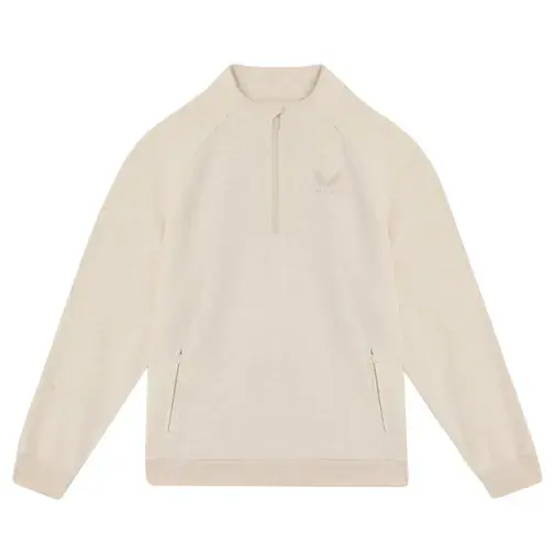 Castore Muški duks Cotton Fleece 1/4 sa rajfišlusom, Bež