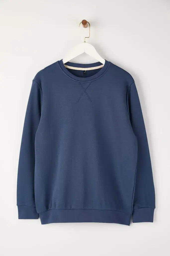 Trendyol muški duks Tmnaw26Sw00060, Indigo-Plava