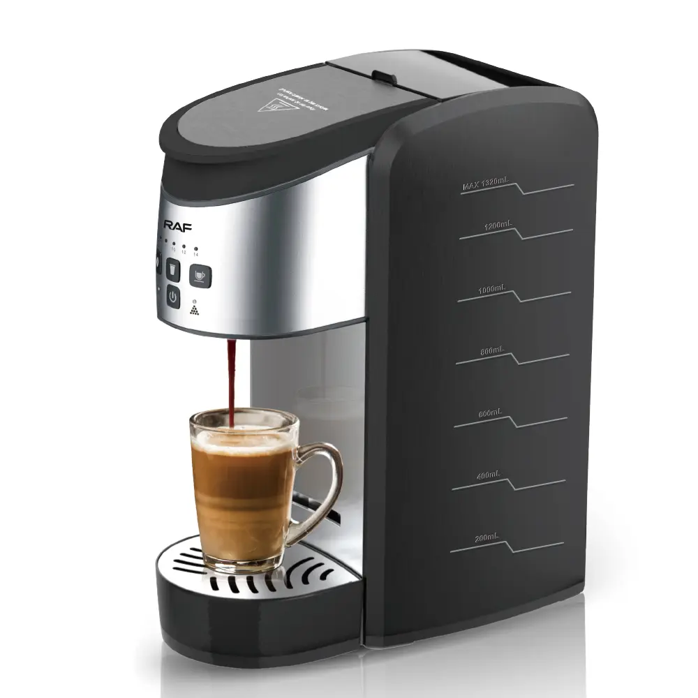 Raf Aparat za espresso kafu R.106, 1500 W, Srebrno-crni