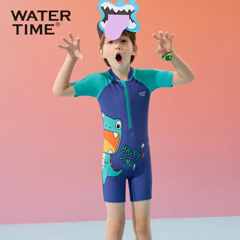 Watertime Jednodelni kupaći kostim za dečake, Plavi