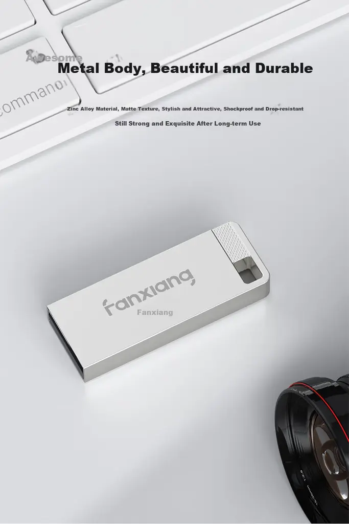 Fanxiang USB Flash memorija, 4GB, USB 2.0, Srebrne boje