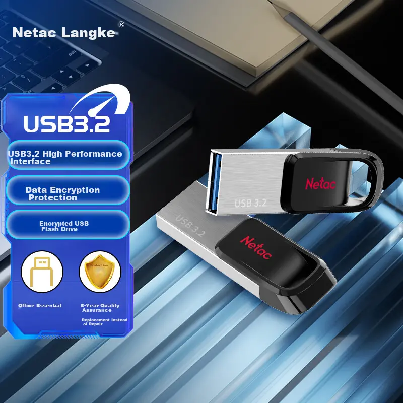 Netac USB Flash memorija, 64GB, USB 3.2, USB 3.1, USB 3.0
