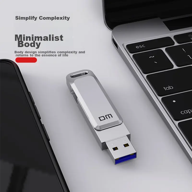 DM Damai USB Flash memorija, 128GB, USB 3.1, USB 3.2, USB 3.0, Srebrne boje