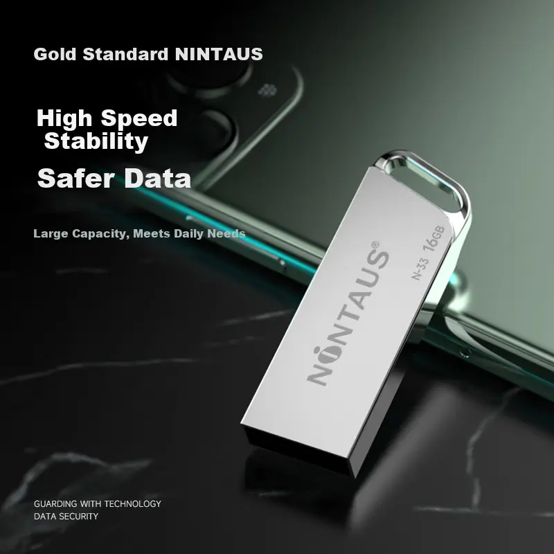 Nintaus USB Flash memorija, 16GB, USB 2.0, Srebrne boje
