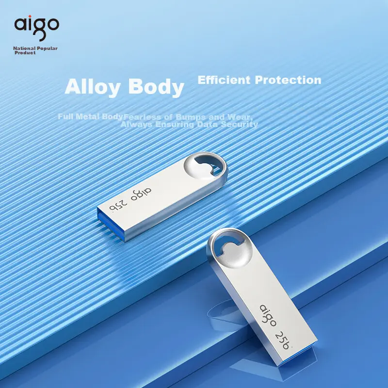 Aigo USB Flash memorija, 64GB, USB 3.0, USB 3.2, Srebrne boje
