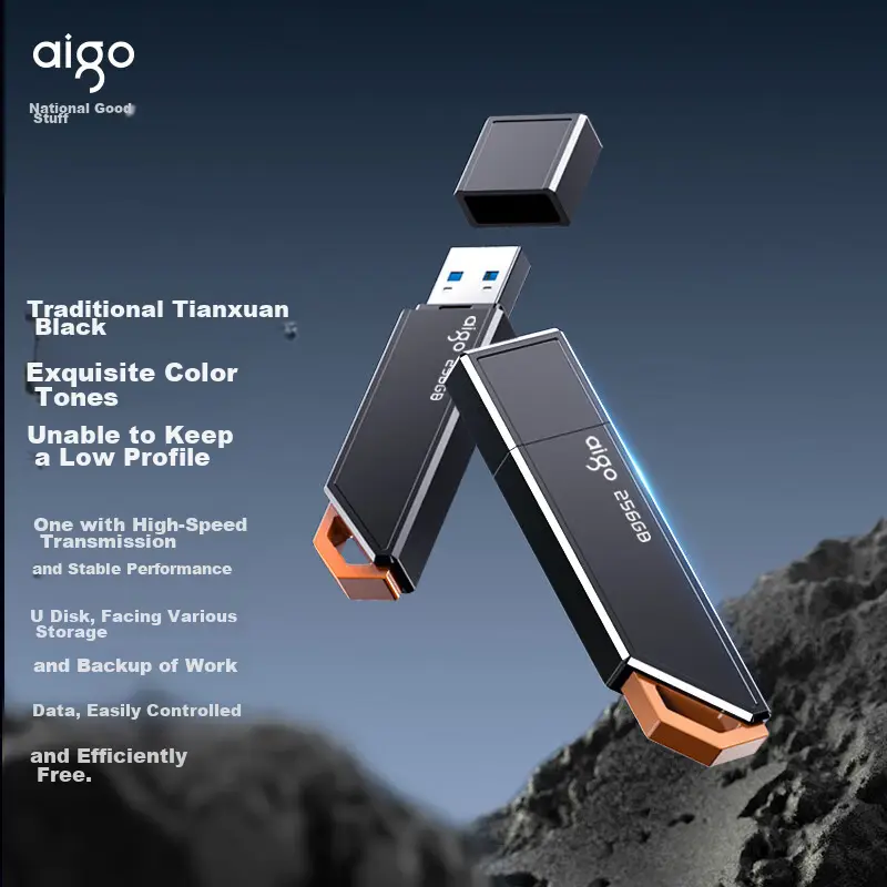 Aigo USB Flash memorija, 32GB, USB 3.2, USB 3.0, Crna