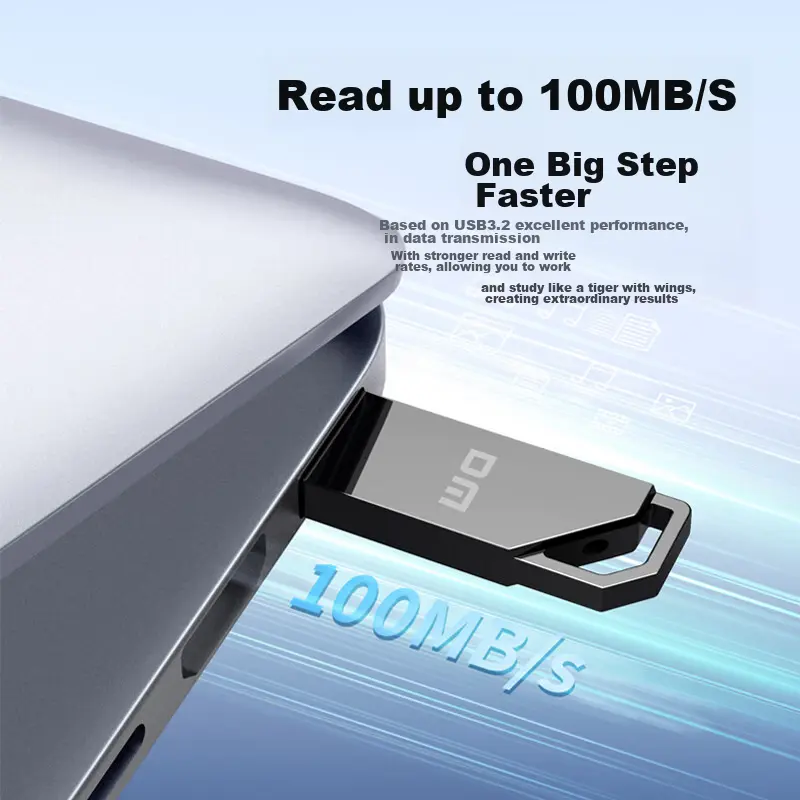 DM Damai USB Flash memorija, 64GB, USB 3.2, Crna