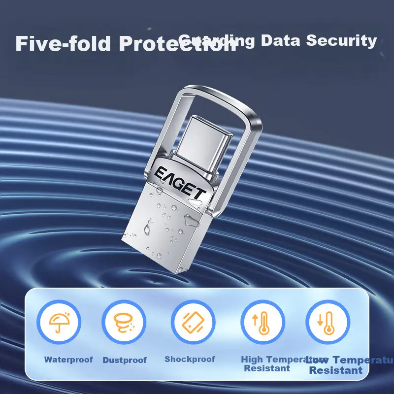 Eaget USB Flash memorija, 128GB, USB 3.1, USB 3.2, Type-C