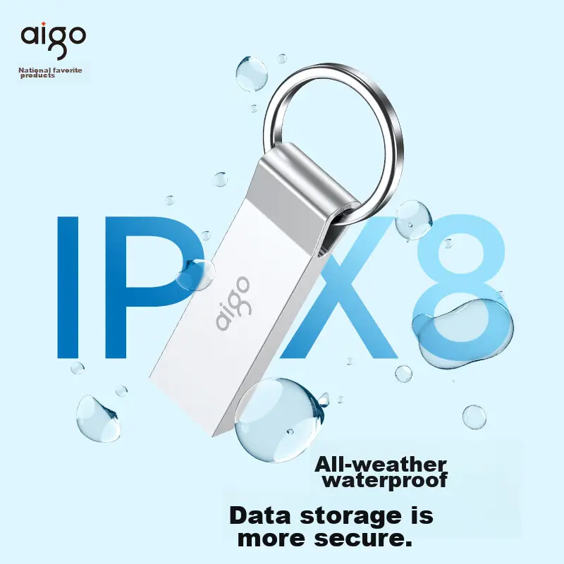 Aigo USB Flash memorija U310, 128GB, USB 3.2, Srebrne boje