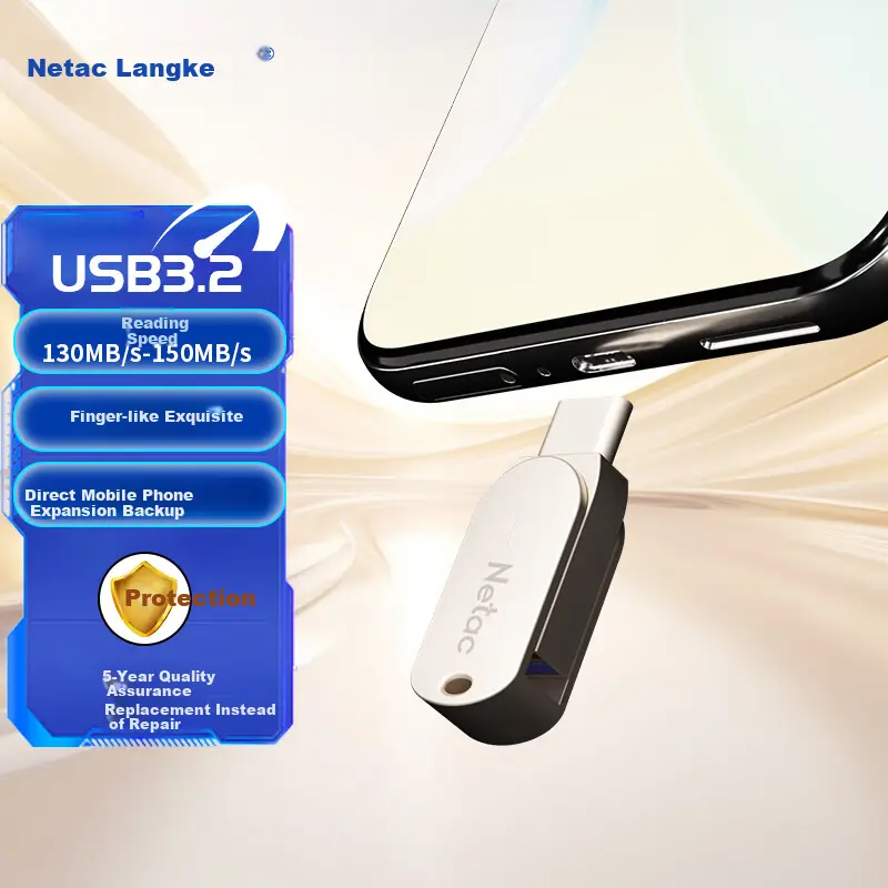Netac USB Flash memorija, 64GB, Type-C, USB 3.2, OTG