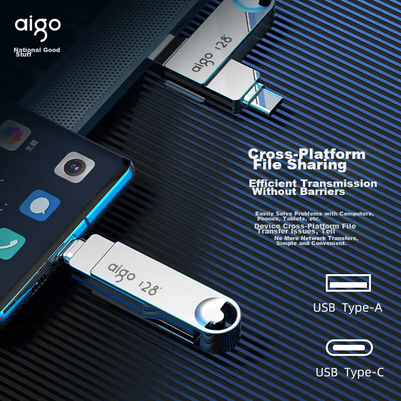 Aigo USB Flash memorija, 256GB, Type-C, OTG, USB 3.2
