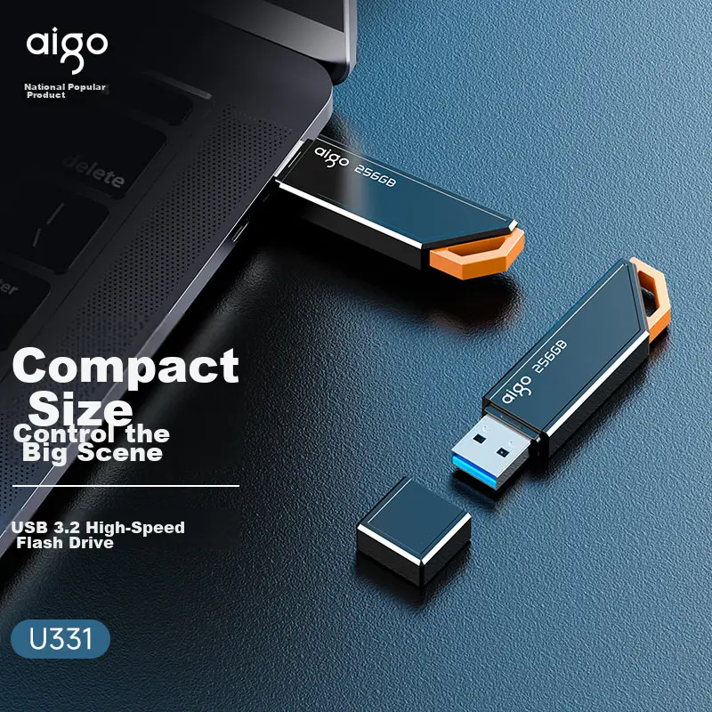 Aigo USB Flash memorija, 64GB, USB 3.2, USB 3.0, Crna