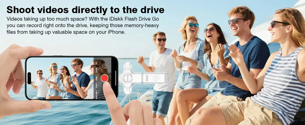 iDiskk USB Flash memorija, 256GB, USB 3.2, Type-C, Lightning