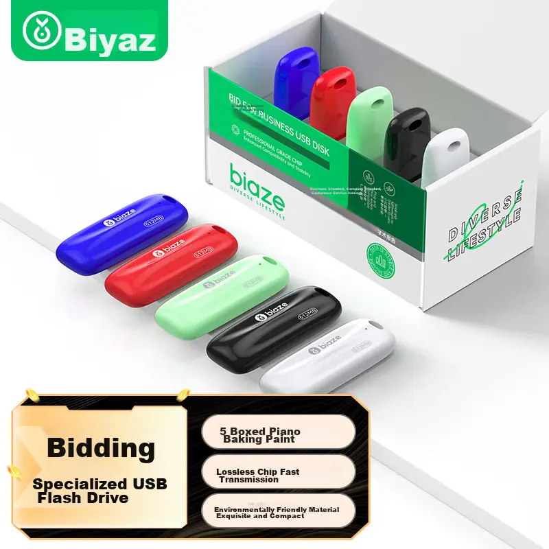 Biaze USB Flash memorija, 512MB, USB 2.0, 5 komada, Višebojna
