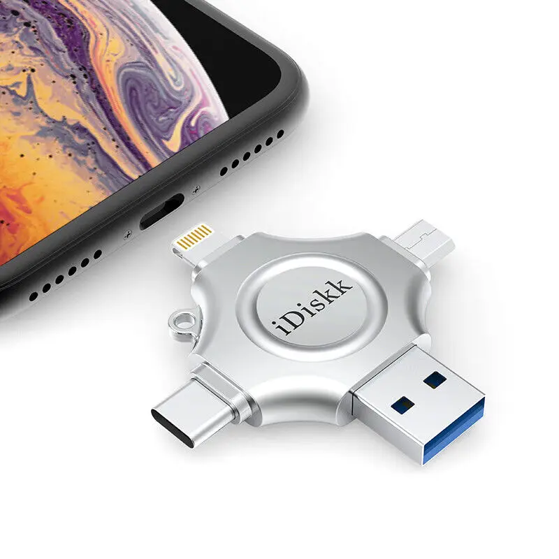 iDiskk USB Flash memorija, 256GB, Type-C, Lightning, USB 3.0