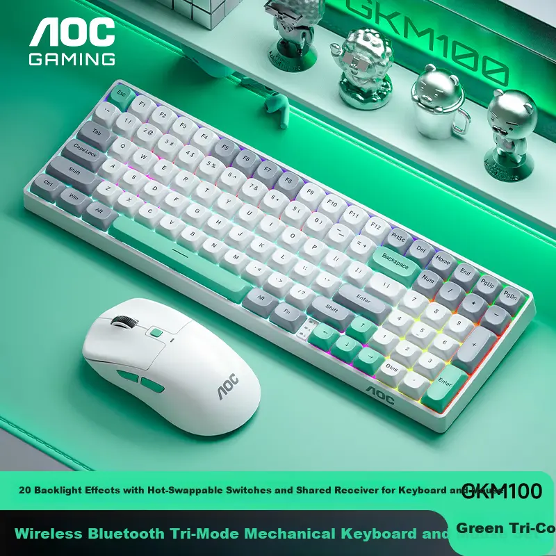 AOC Tastatura, Belo-zelena