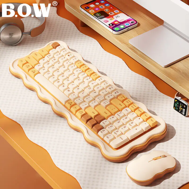 B.O.W Tastatura, Bežična, Krem