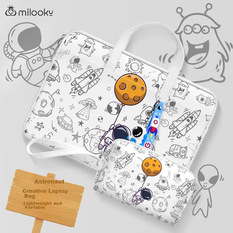 Milooky Torba za laptop, Bela