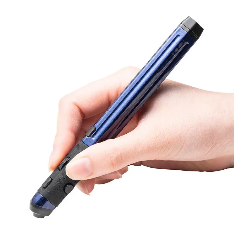 Sanwa Supply Bežični miš Olovka, 2.4GHz, Bluetooth, Plavi