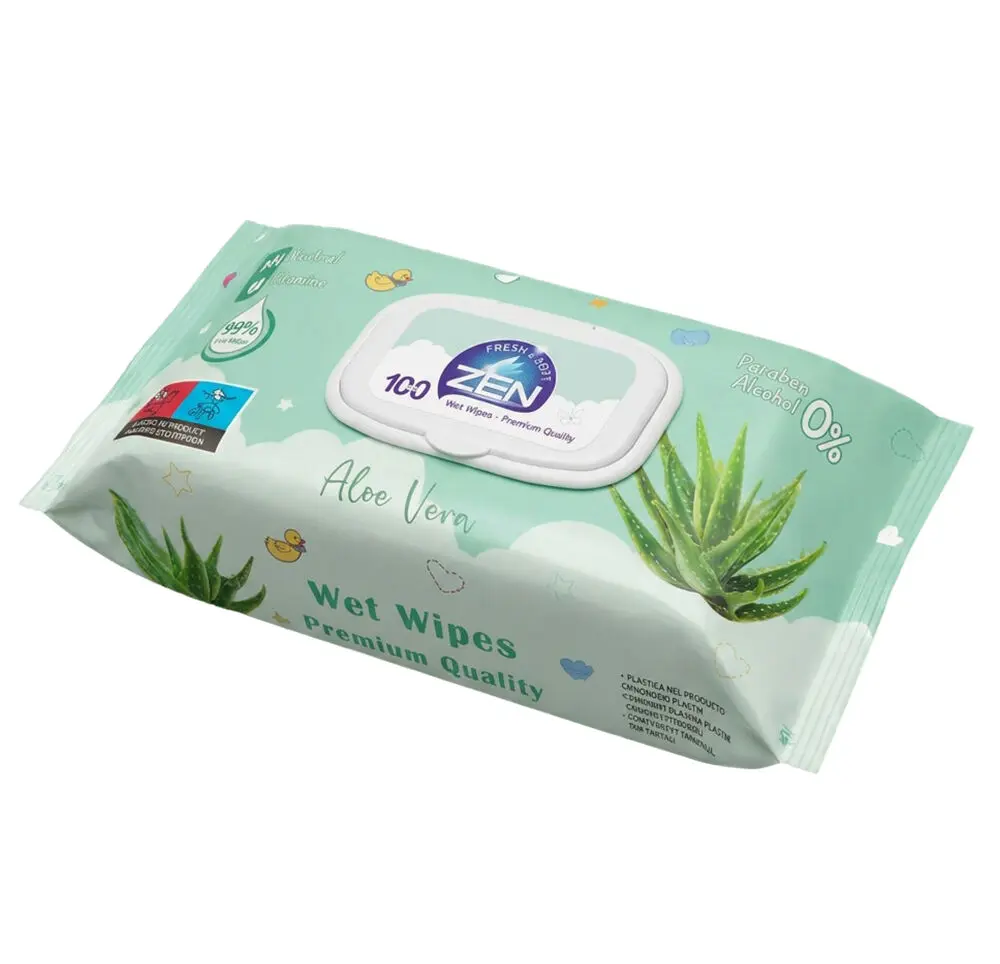 Vlažne maramice Zen, 100 komada, Aloe vera