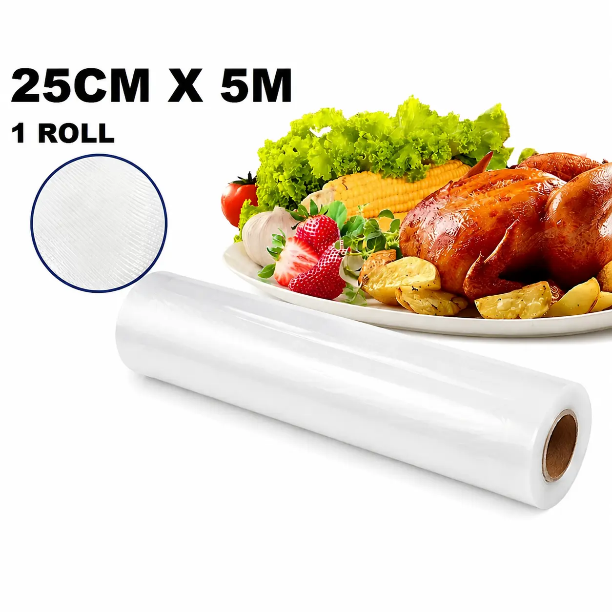 Folija za Vakumiranje Hrane 25 × 500 cm