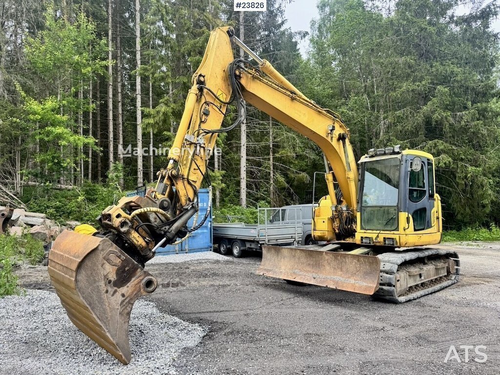 Komatsu PC138US Gravemaskin m/ Rototilt og 3 skuffer – Påkostet maskin! bager guseničar