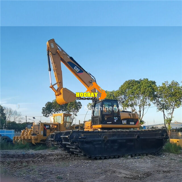 Caterpillar 320D 320D2 320DL 320D2L Amphibious Excavator Cat320D Pontoon Un bager amfibija